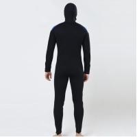 China Neoprene Camouflage Diving Wetsuit 3mm Long Sleeve One Piece with Cap for Men for sale