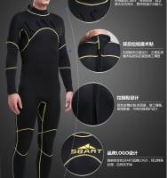 China 3mm Neoprene Unisex Wetsuit Long Sleeve One Piece for Diving Surfing Swimming SPF 50+ UV Protection for sale