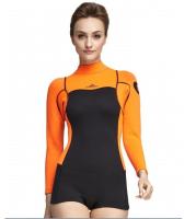 China 3mm Neoprene Unisex Wetsuit Long Sleeve One Piece for Diving Surfing Swimming SPF 50+ UV Protection for sale