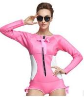 China 3mm Neoprene Unisex Wetsuit Long Sleeve One Piece for Diving Surfing Swimming SPF 50+ UV Protection for sale