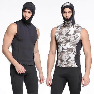 China 3mm Neoprene Vest with Hoody Unisex Wetsuit for Adults Diving Swimming Sportwear CL-743 for sale