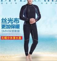 China Neoprene Long Sleeve Diving Suit 3mm Unisex Wetsuit for Men Women Swimming Surfing for sale