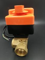 China Two Way Or Three Way Fan Coil Unit Valve For Heating System Copper Material for sale