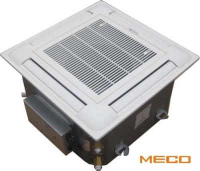 China MECO CE CERTIFIED HYDRONIC FOUR WAY CEILING CASSETTE FAN COIL UNITS 0.6TR 200CFM with fresh air hole,build in water pump for sale