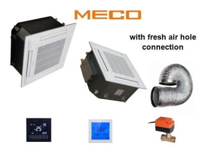 China M style ceiling suspended fan coil unit with digital display and water pump,  1000 CFM, 2 tube system for sale