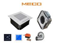 China M style ceiling suspended fan coil unit with digital display and water pump,  1000 CFM, 2 tube system for sale