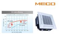 China Four way cassette fan coil unit 4TR capacity 1600CFM, build in water pump and electrical box  water fan coil unit for sale