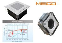 China Brushless DC motor Four way cassette fan coil unit , with build in electrical box, digital display, water fan coil unit for sale