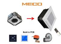China Brushless DC Motor Air Conditioner Cassette Unit With Build In Electrical Box for sale