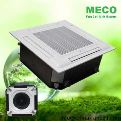 China 3.5TR Capacity 1400CFM Cassette Fan Coil Unit With Self Contained Valve Station Optional for sale