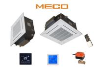 China 500CFM Hydronic Heating Fan Coil Units , Chilled Water Cassette Unit 850x850mm Panel for sale
