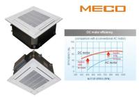 China 400CFM 4 Pipe System Ceiling Cassette Fcu Fan Coil Unit 590x590x242mm Size for sale