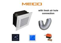 China 510CMH Four Pipe Chilled Water Fcu Cassette Type With Fresh Air Connection for sale