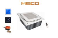 China Ceiling suspended cassette fan coil units 800CFM air flow, for chilled water/hot water 2TR capacity with remote control for sale