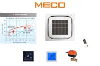 China 1200CFM, 2-TUBE  round flow ceiling suspended fan coil unit  chilled water units，brushless DC motor ，CE certification for sale