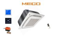 China 2-pipe brushless DC motor round flow 8 way cassette fan coil unit  chilled water units，1400CFM ，CE certification for sale
