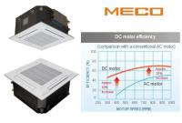 China 2TR capacity four way ceiling cassette fan coil units ,with build in water pump and build in electrical box for sale