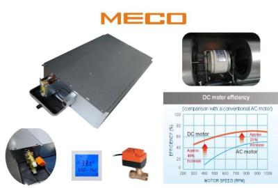China Commercial Building Ceiling Concealed Fan Coil Unit 200CFM Quiet Operation for sale