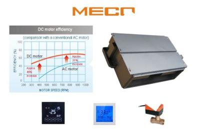 China 1200CFM Ceiling Concealed Fan Coil Unit 50Hz/60Hz Motor Stable Operation for sale