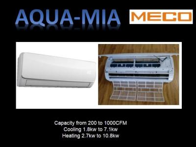 China Wall Mounted Air Conditioning Unit , Hot / Chilled Water Hi Wall Unit 7.2KW  2TR for sale