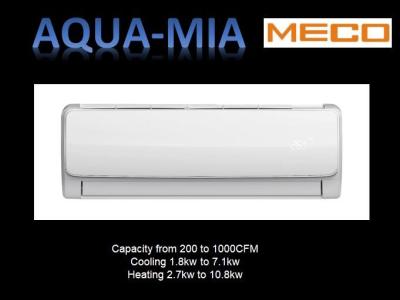 China AC motor High Wall Fan Coil Unit Hot / chilled water air handler 1.3TR, 208-230/1/50/60 for sale