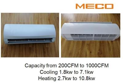China Apartment High Wall Fan Coil Unit 200CFM With Wireless Remote Controller for sale
