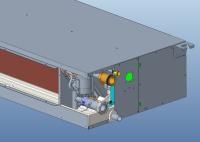 China BLDC Brushless Motor Horizontal Fan Coil Unit 700CFM 2 Pipe System Linear Typ for sale