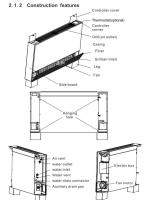 China Slim Floor Standing Fan Coil Unit With Case Two Pipe System 2.9kw Heating Capacity for sale