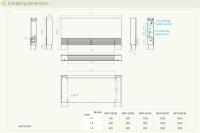 China Modern Perimeter Fan Coil Units , Floor Standing Fcu 2.9kw Heating Capacity 90cm Length for sale