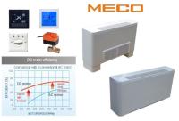China CE 2 Pipe 200CFM Floor Mounted Fan Coil Units With LED Thermostat Low Noise for sale