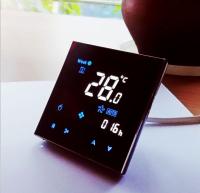 China 4 Pipe Touch Mirror Fan Coil Unit Thermostat For Chilled Water TF-701 Series for sale