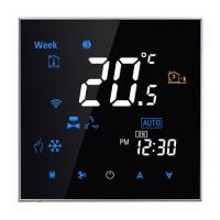 China Touch Screen Programmable Fan Coil Thermostat , Wireless Fan Coil Thermostat for sale