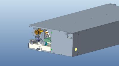 China Commercial 2 Pipe Fan Coil Unit , 400CFM Water Cooled Fan Coil Unit 680m3/H for sale