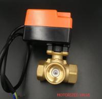 China Dust Proof Fcu Actuator Valve / Fan Coil Motorized Valve With Electric Activator for sale