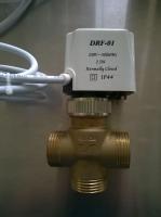 China Indoor Fan Coil Unit Valve 5-90℃ Water Temperature Range Three Way Four Connections for sale