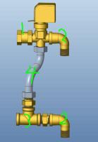 China 3/4 Diameter Compact Fan Coil Unit Valve Two Way Two Connections IP44 Standard for sale