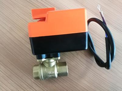 China Water Proof 2 Way / 3 Way Fcu Motorized Valve , Fan Coil Unit Components for sale