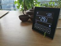 China LCD Digital Fcu Thermostat Fan Coil Unit Thermostat 3 Speed Mirror Screen for sale