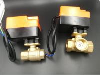 China Efficient Brass Material Motorized Ball Valve For Fan Coil Units 2 Pipe System / 4 Pipe System for sale
