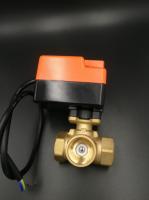 China Efficient Brass Material Motorized Ball Valve For Fan Coil Units 2 Pipe System / 4 Pipe System for sale