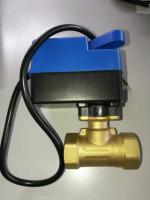 China Efficient Brass Material Motorized Ball Valve For Fan Coil Units 2 Pipe System / 4 Pipe System for sale