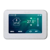 China 4.3 Inch Big Screen Digital Fan Coil Thermostat Electric Heating Controller for sale