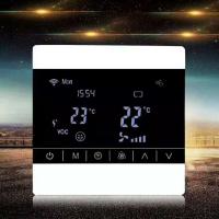China Screen Touch LCD Fan Coil Unit Thermostat Ceiling Mount Energy Saving for sale