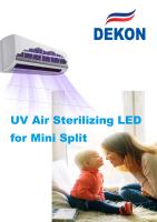 China 405nm Switch Button LED 5.3W UV Air Sterilizer Kit for sale