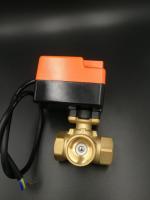 China DN15 Self Reset 24V AC/DC Motorized Ball Valve for sale
