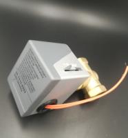 China Brass AC220V 2 Way 3 Wire 1.6Mpa Thread Ball Valve With Actuator for sale