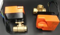 China Brass AC220V 2 Way 3 Wire 1.6Mpa Thread Ball Valve With Actuator for sale