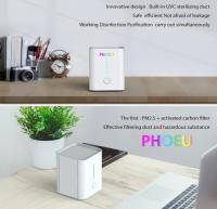 China LED Disinfection And Active Carbon UVC Tabletop Air Purifier for sale