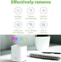 China LED Disinfection And Active Carbon UVC Tabletop Air Purifier for sale