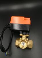 China 1.6MPa 3 Wired 24v 2.5kv Motorized Ball Valve For Water Heating for sale